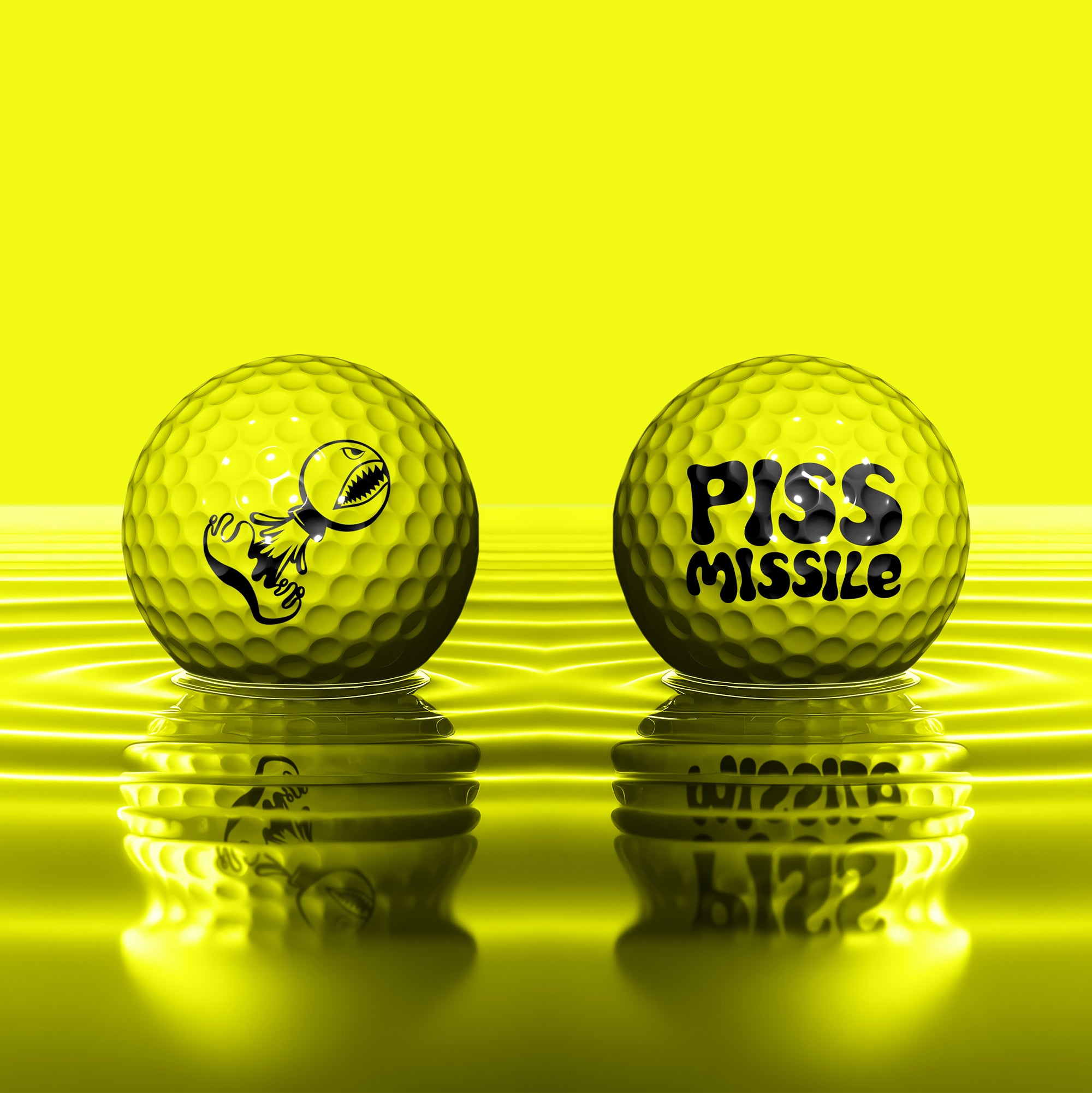 Piss Missile Golf Balls - Nature Called... For More Distance